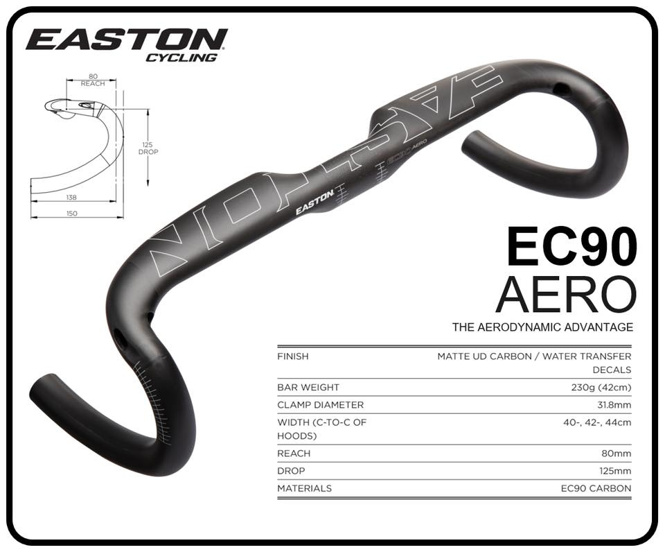 แฮนด์คาร์บอน Easton รุ่น EC90 Aero ตัวท็อป - Saengthong