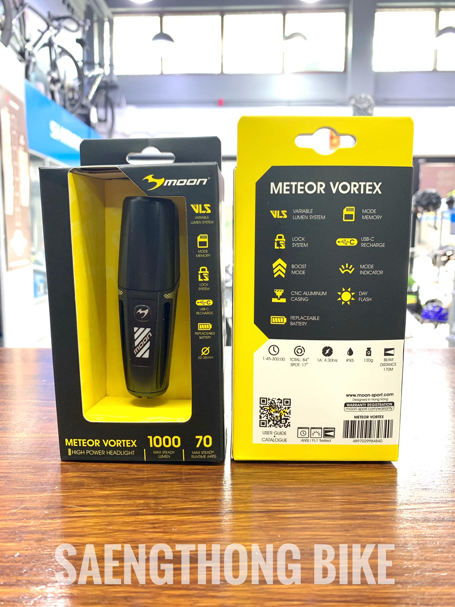 ไฟหน้า MOON Vortex 1000 Lumen รุ่นใหม่ - Saengthong